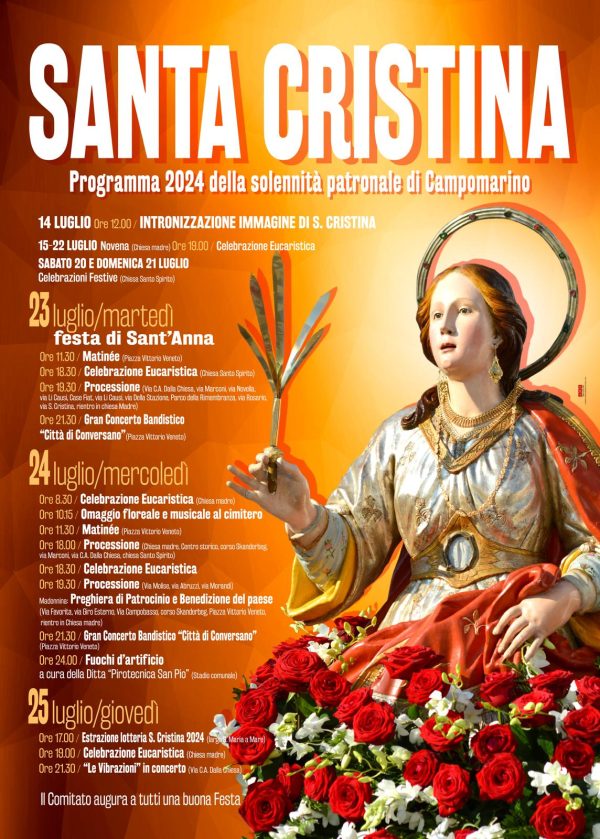 Santa Cristina, il programma della festa patronale a Campomarino ...
